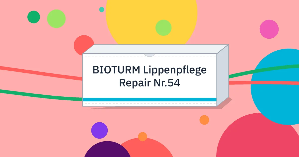 Symbolbild: Packung mit der Aufschrift BIOTURM Lippenpflege Repair Nr.54 (PZN 04346356) – Verfügbarkeit und Bezug in Apotheken in Frankfurt am Main