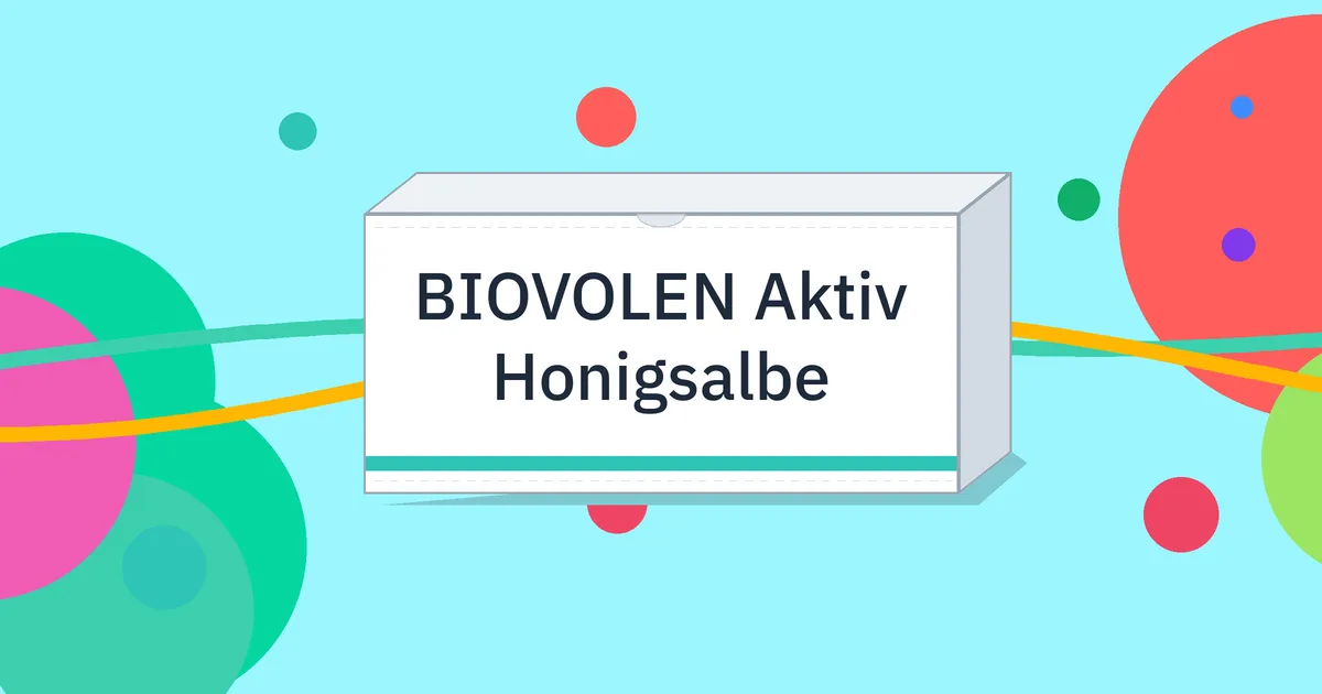 Symbolbild: Packung mit der Aufschrift BIOVOLEN Aktiv Honigsalbe (PZN 19632317) – Verfügbarkeit und Bezug in Apotheken in Frankfurt am Main