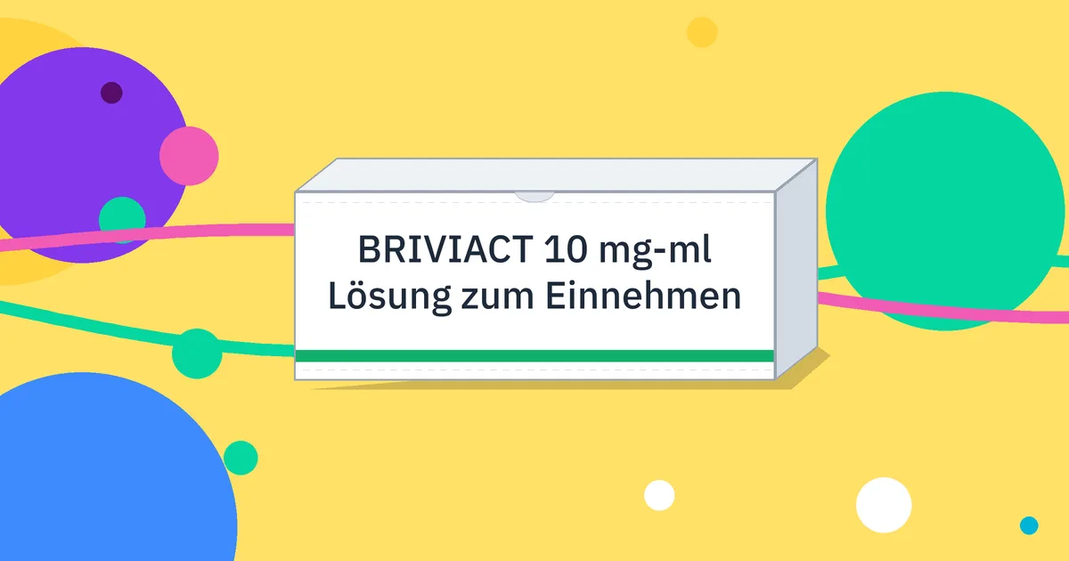 Symbolbild: Packung mit der Aufschrift BRIVIACT 10 mg-ml Lösung zum Einnehmen (PZN 12482642) – Verfügbarkeit und Bezug in Apotheken in Frankfurt am Main