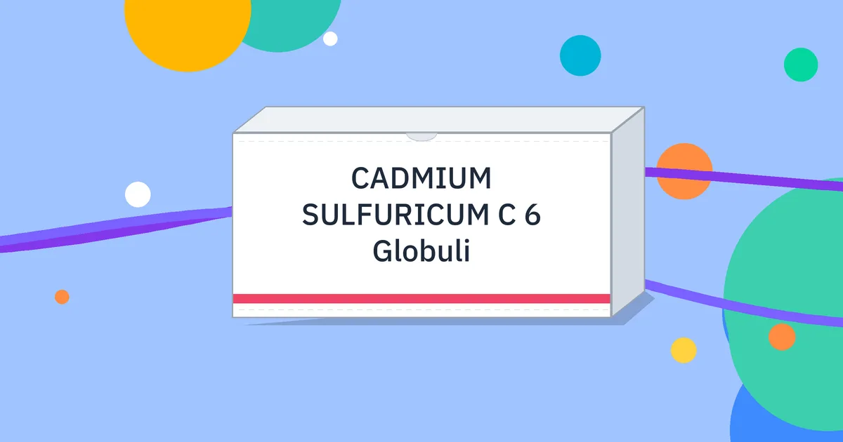 Symbolbild: Packung mit der Aufschrift CADMIUM SULFURICUM C 6 Globuli (PZN 19717545) – Verfügbarkeit und Bezug in Apotheken in Frankfurt am Main
