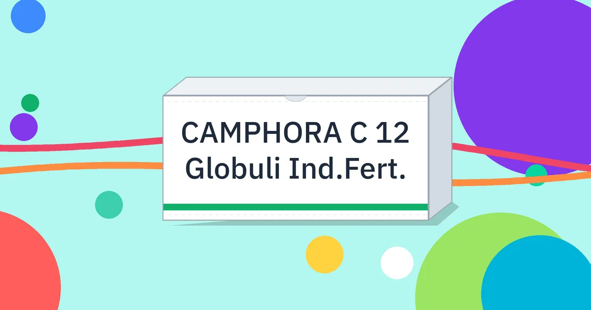 Symbolbild: Packung mit der Aufschrift CAMPHORA C 12 Globuli Ind.Fert. (PZN 17646261) – Verfügbarkeit und Bezug in Apotheken in Frankfurt am Main