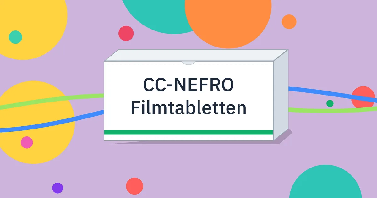 Symbolbild: Packung mit der Aufschrift CC-NEFRO Filmtabletten (PZN 07738275) – Verfügbarkeit und Bezug in Apotheken in Frankfurt am Main
