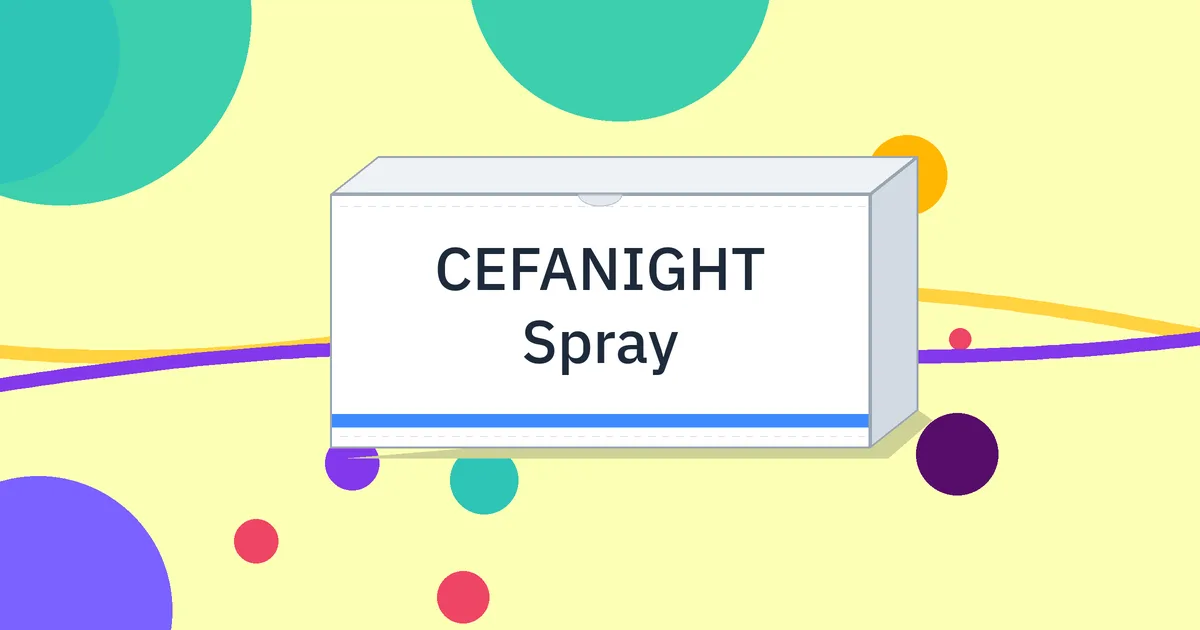 Symbolbild: Packung mit der Aufschrift CEFANIGHT Spray (PZN 17266096) – Verfügbarkeit und Bezug in Apotheken in Frankfurt am Main