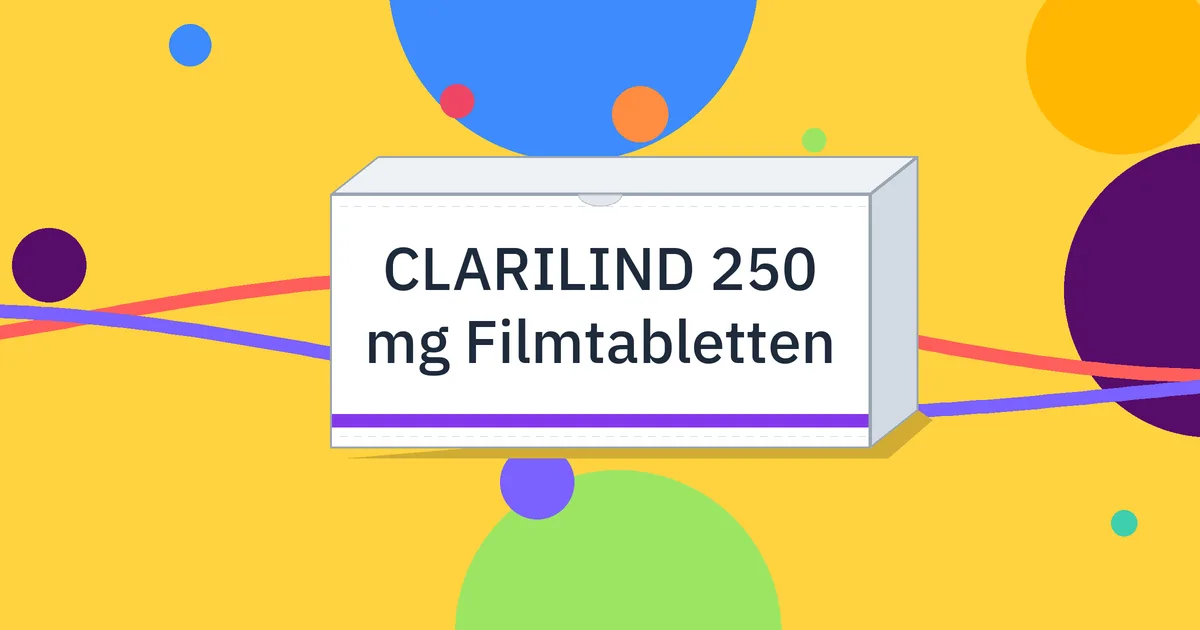 Symbolbild: Packung mit der Aufschrift CLARILIND 250 mg Filmtabletten (PZN 00651499) – Verfügbarkeit und Bezug in Apotheken in Frankfurt am Main