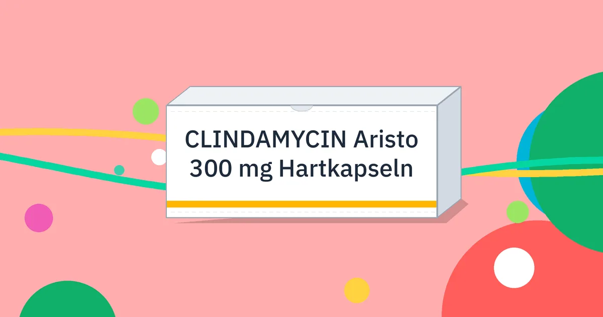Symbolbild: Packung mit der Aufschrift CLINDAMYCIN Aristo 300 mg Hartkapseln (PZN 10273785) – Verfügbarkeit und Bezug in Apotheken in Frankfurt am Main
