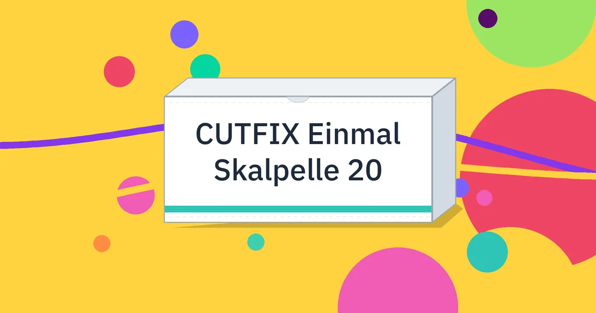 Symbolbild: Packung mit der Aufschrift CUTFIX Einmal Skalpelle 20 (PZN 12736657) – Verfügbarkeit und Bezug in Apotheken in Frankfurt am Main