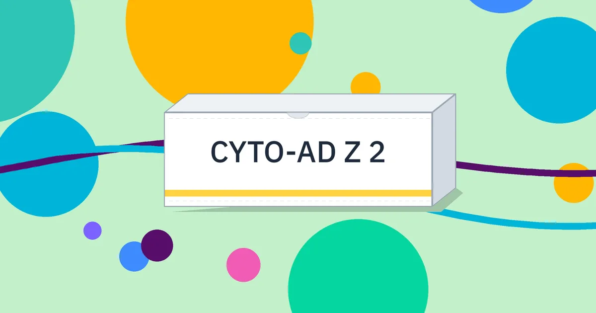 Symbolbild: Packung mit der Aufschrift CYTO-AD Z 2 (PZN 11216536) – Verfügbarkeit und Bezug in Apotheken in Frankfurt am Main