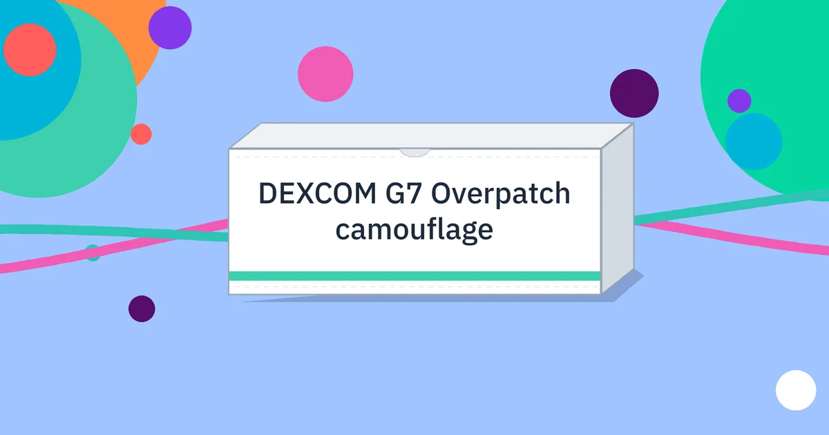 Symbolbild: Packung mit der Aufschrift DEXCOM G7 Overpatch camouflage (PZN 19867500) – Verfügbarkeit und Bezug in Apotheken in Frankfurt am Main