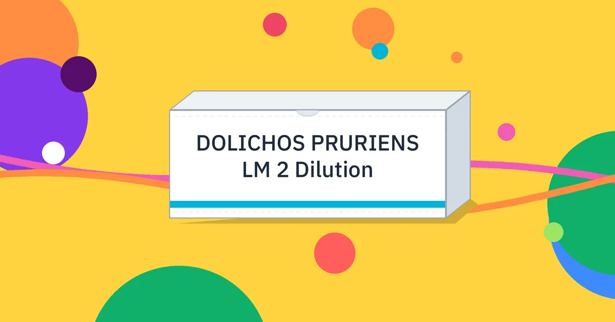 Symbolbild: Packung mit der Aufschrift DOLICHOS PRURIENS LM 2 Dilution (PZN 13466415) – Verfügbarkeit und Bezug in Apotheken in Frankfurt am Main