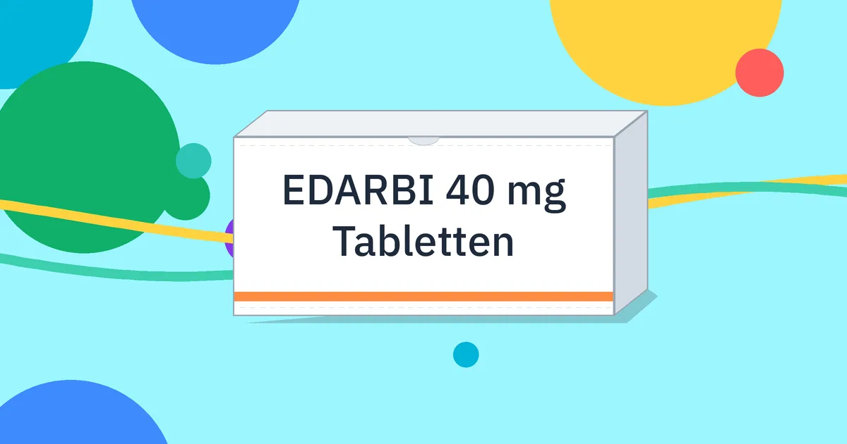Symbolbild: Packung mit der Aufschrift EDARBI 40 mg Tabletten (PZN 14293052) – Verfügbarkeit und Bezug in Apotheken in Frankfurt am Main