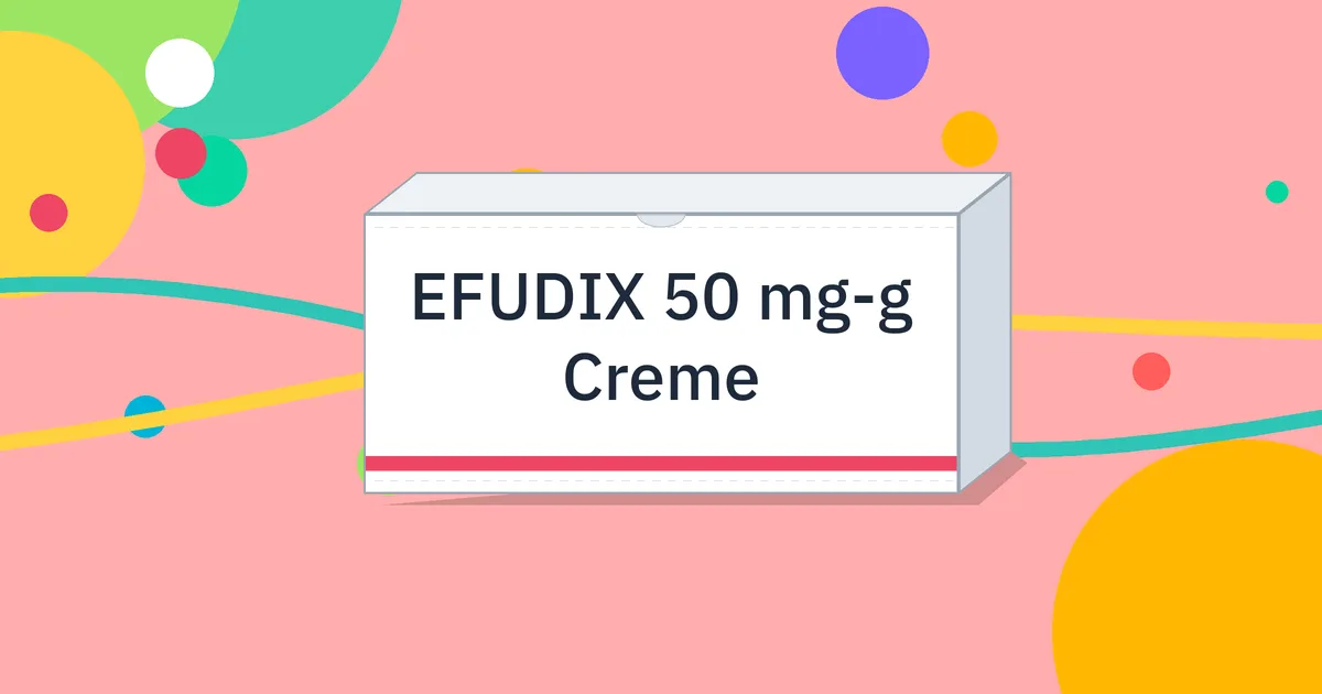 Symbolbild: Packung mit der Aufschrift EFUDIX 50 mg-g Creme (PZN 18809340) – Verfügbarkeit und Bezug in Apotheken in Frankfurt am Main