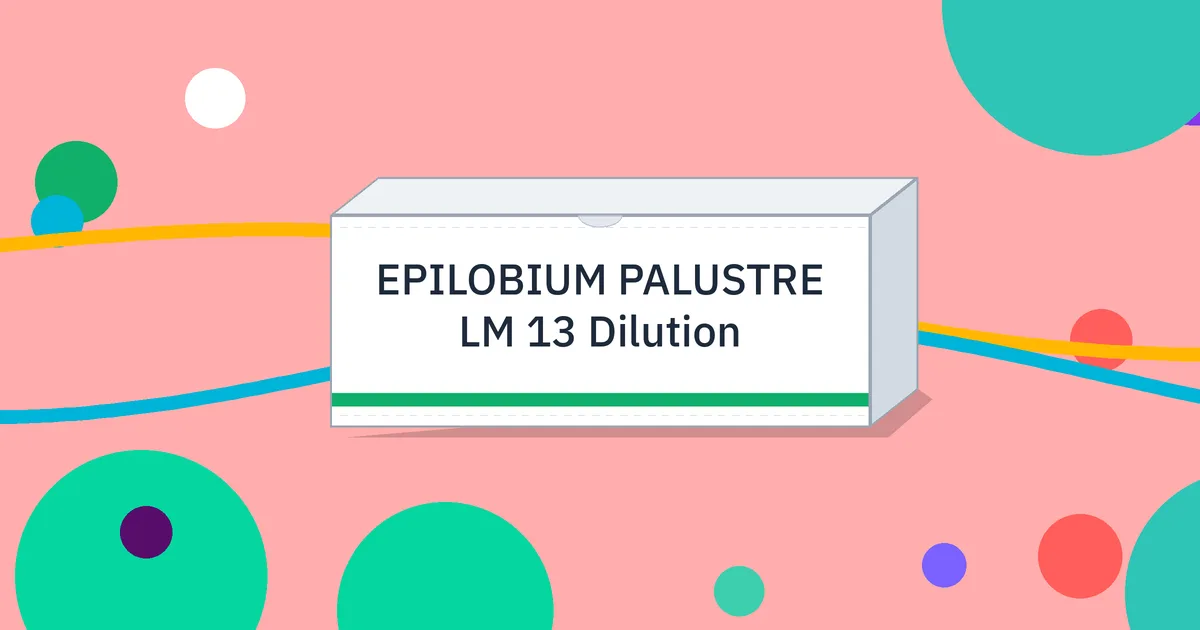 Symbolbild: Packung mit der Aufschrift EPILOBIUM PALUSTRE LM 13 Dilution (PZN 13472114) – Verfügbarkeit und Bezug in Apotheken in Frankfurt am Main
