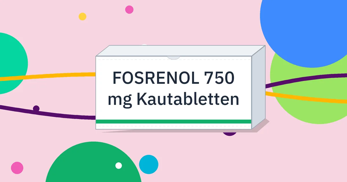 Symbolbild: Packung mit der Aufschrift FOSRENOL 750 mg Kautabletten (PZN 01011425) – Verfügbarkeit und Bezug in Apotheken in Frankfurt am Main