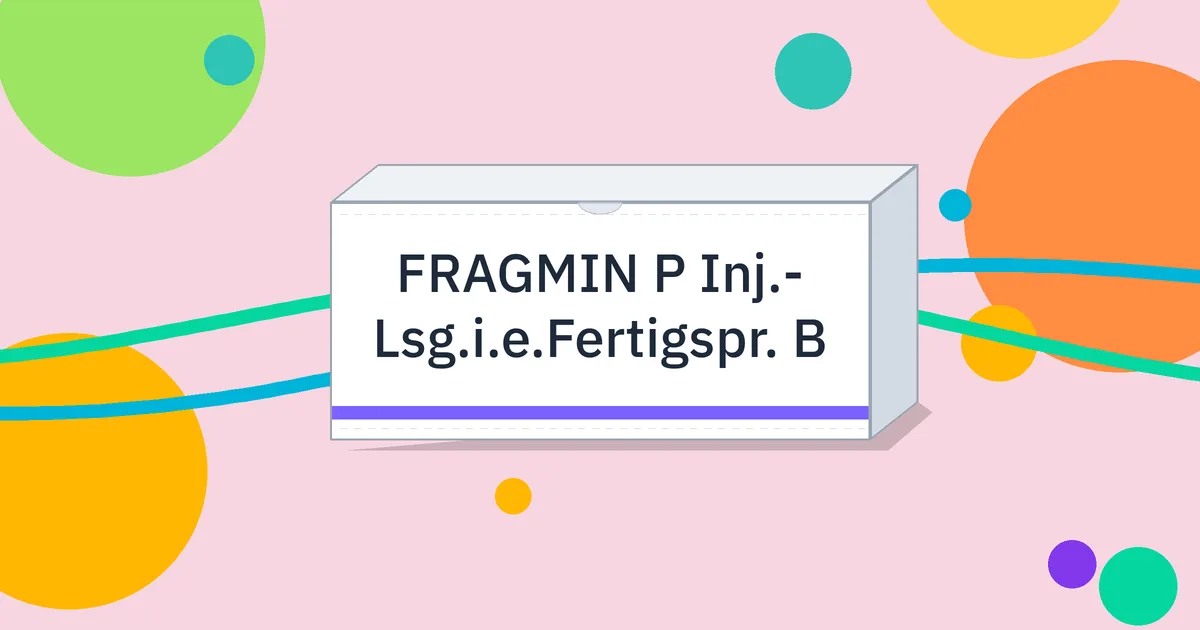 Symbolbild: Packung mit der Aufschrift FRAGMIN P Inj.-Lsg.i.e.Fertigspr. B (PZN 02753531) – Verfügbarkeit und Bezug in Apotheken in Frankfurt am Main