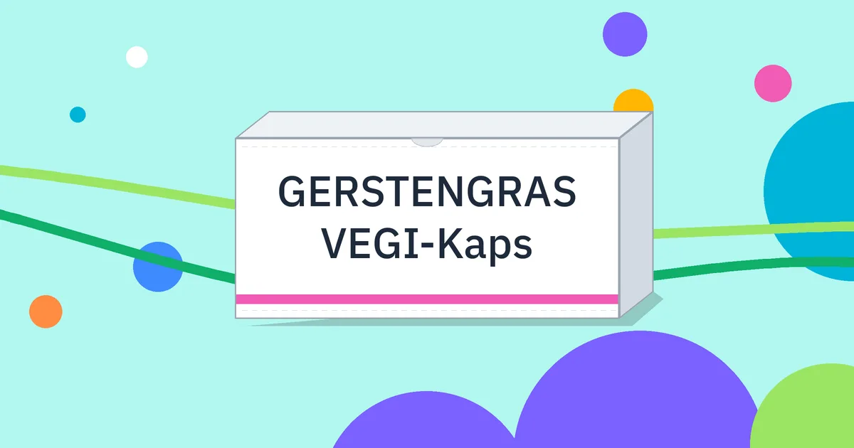 Symbolbild: Packung mit der Aufschrift GERSTENGRAS VEGI-Kaps (PZN 00473879) – Verfügbarkeit und Bezug in Apotheken in Frankfurt am Main