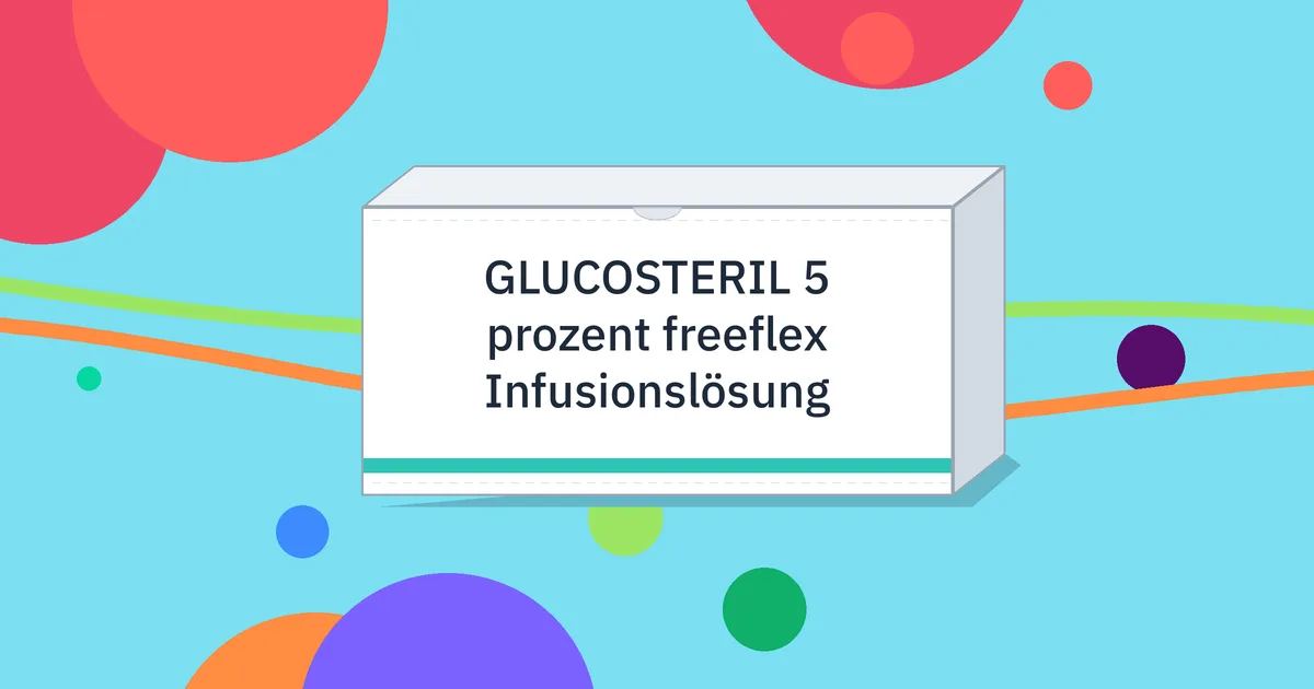 Symbolbild: Packung mit der Aufschrift GLUCOSTERIL 5 prozent freeflex Infusionslösung (PZN 00731560) – Verfügbarkeit und Bezug in Apotheken in Frankfurt am Main