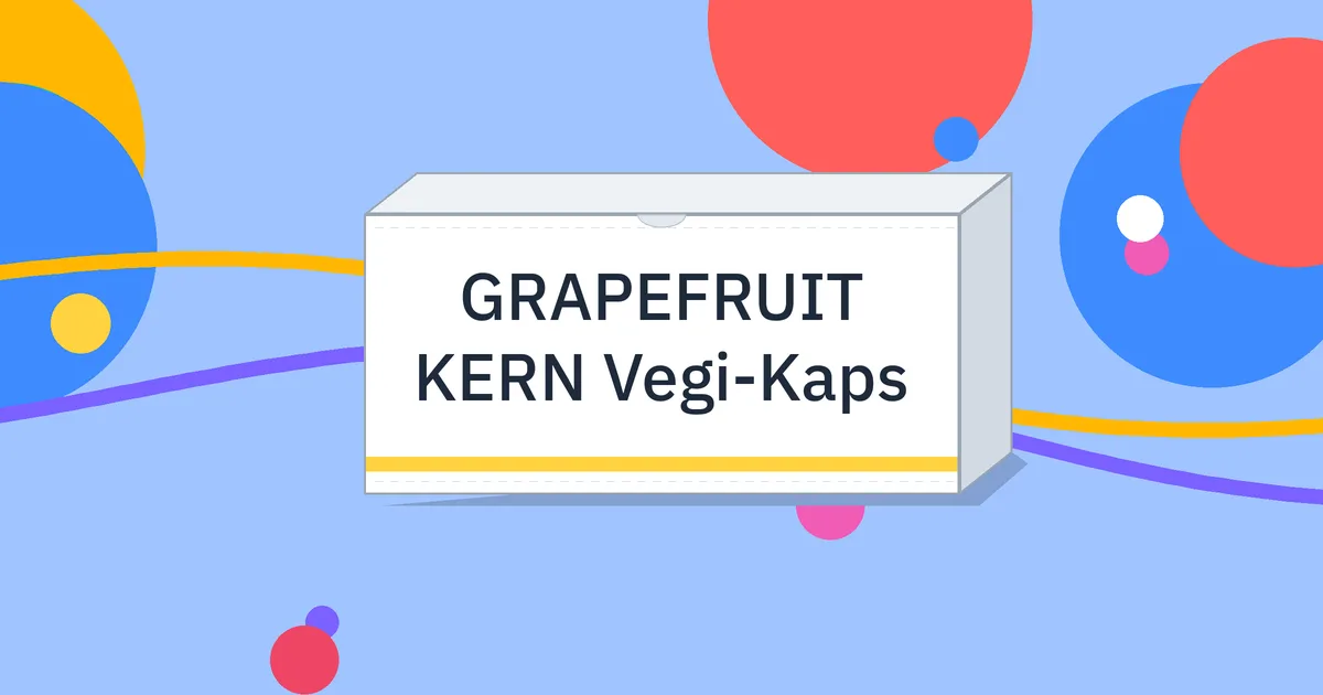 Symbolbild: Packung mit der Aufschrift GRAPEFRUIT KERN Vegi-Kaps (PZN 13747143) – Verfügbarkeit und Bezug in Apotheken in Frankfurt am Main