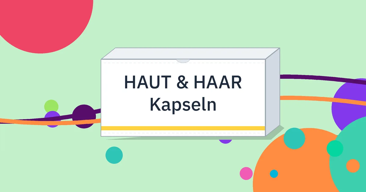 Symbolbild: Packung mit der Aufschrift HAUT & HAAR Kapseln (PZN 10226596) – Verfügbarkeit und Bezug in Apotheken in Frankfurt am Main