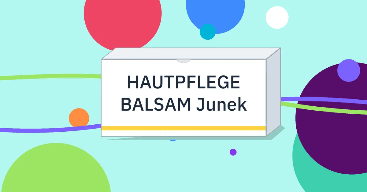 Symbolbild: Packung mit der Aufschrift HAUTPFLEGE BALSAM Junek (PZN 11604209) – Verfügbarkeit und Bezug in Apotheken in Frankfurt am Main
