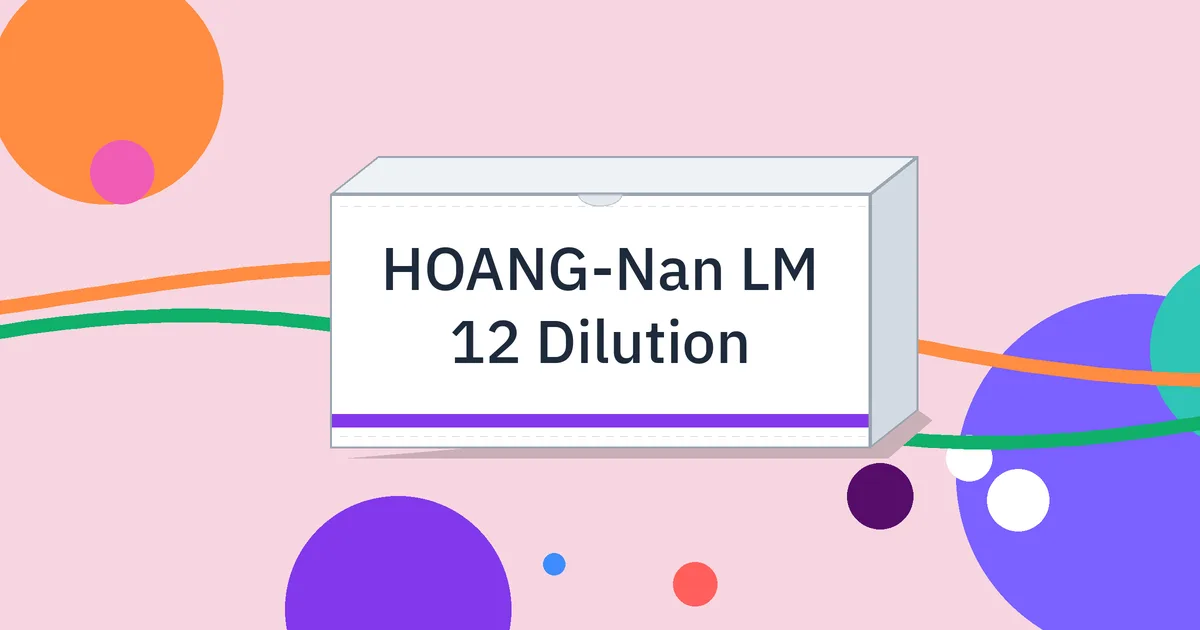 Symbolbild: Packung mit der Aufschrift HOANG-Nan LM 12 Dilution (PZN 12889272) – Verfügbarkeit und Bezug in Apotheken in Frankfurt am Main