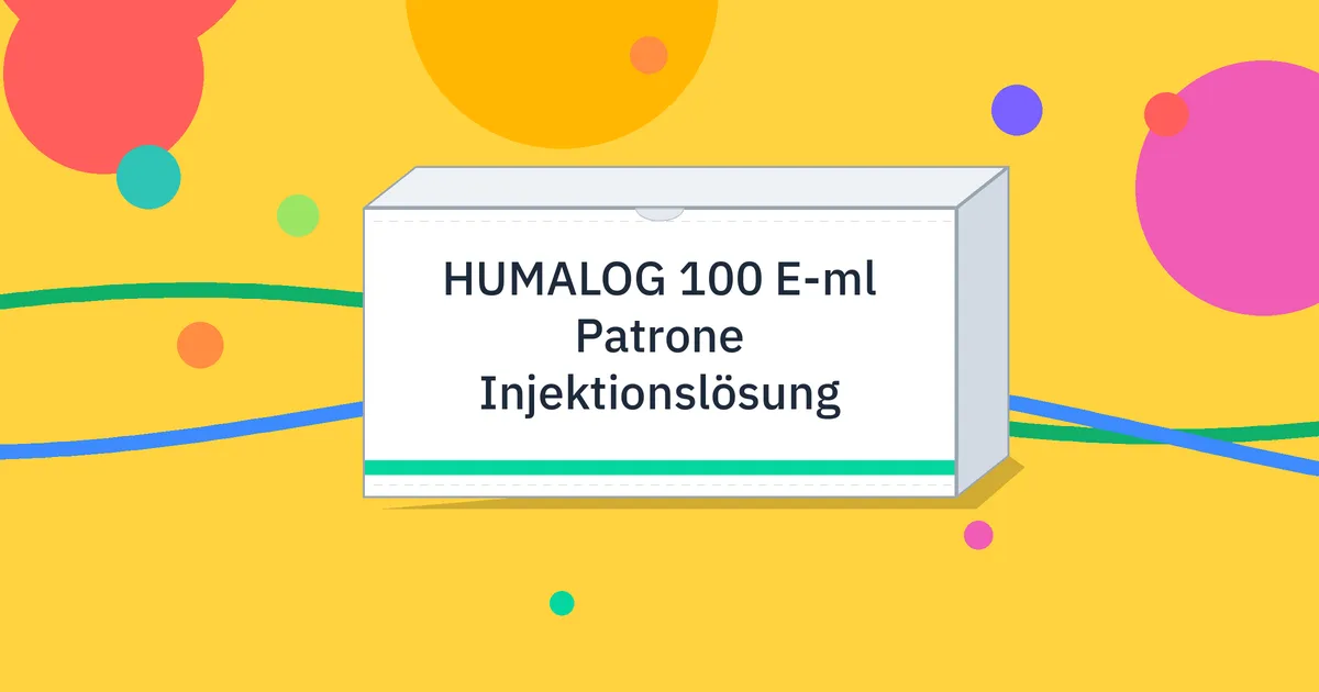Symbolbild: Packung mit der Aufschrift HUMALOG 100 E-ml Patrone Injektionslösung (PZN 01166671) – Verfügbarkeit und Bezug in Apotheken in Frankfurt am Main