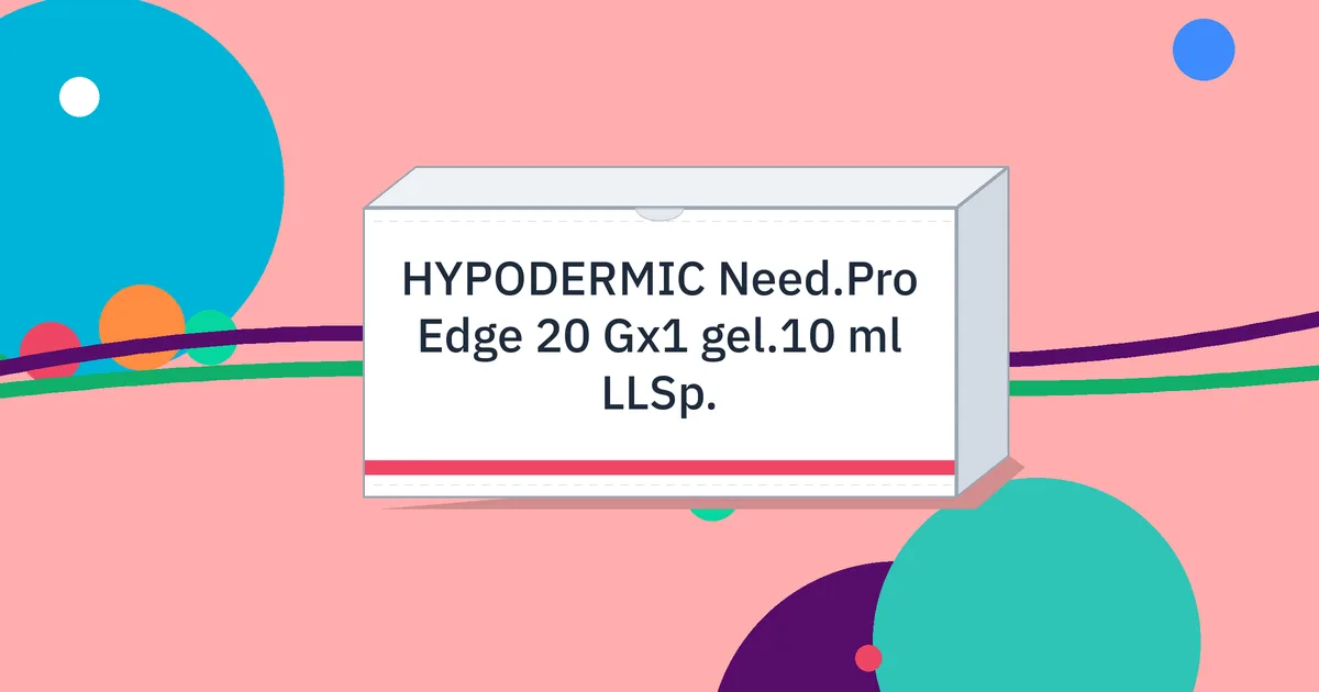 Symbolbild: Packung mit der Aufschrift HYPODERMIC Need.Pro Edge 20 Gx1 gel.10 ml LLSp. (PZN 09105048) – Verfügbarkeit und Bezug in Apotheken in Frankfurt am Main