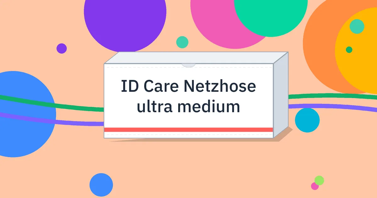 Symbolbild: Packung mit der Aufschrift ID Care Netzhose ultra medium (PZN 18834036) – Verfügbarkeit und Bezug in Apotheken in Frankfurt am Main