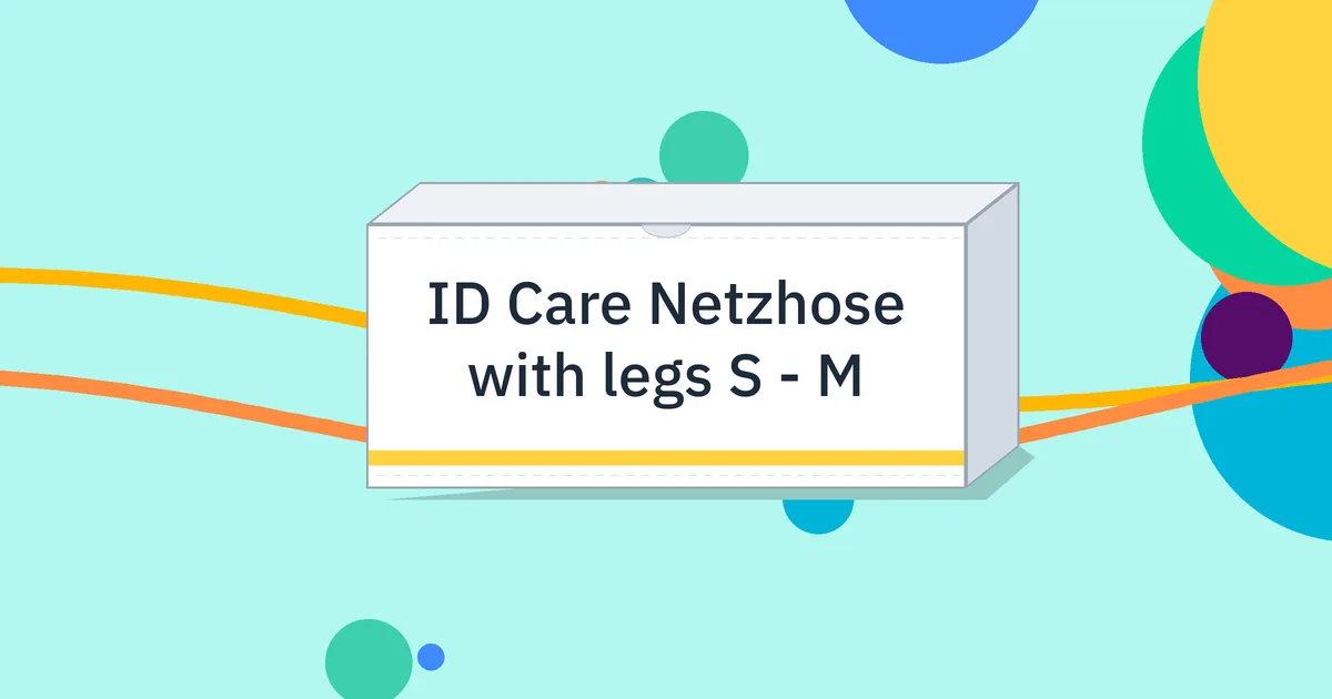 Symbolbild: Packung mit der Aufschrift ID Care Netzhose with legs S - M (PZN 18248120) – Verfügbarkeit und Bezug in Apotheken in Frankfurt am Main
