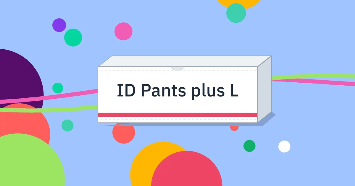 Symbolbild: Packung mit der Aufschrift ID Pants plus L (PZN 18244375) – Verfügbarkeit und Bezug in Apotheken in Frankfurt am Main