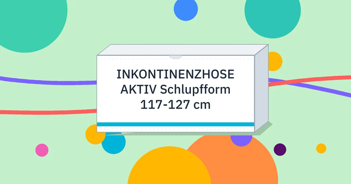 Symbolbild: Packung mit der Aufschrift INKONTINENZHOSE AKTIV Schlupfform 117-127 cm (PZN 09510317) – Verfügbarkeit und Bezug in Apotheken in Frankfurt am Main