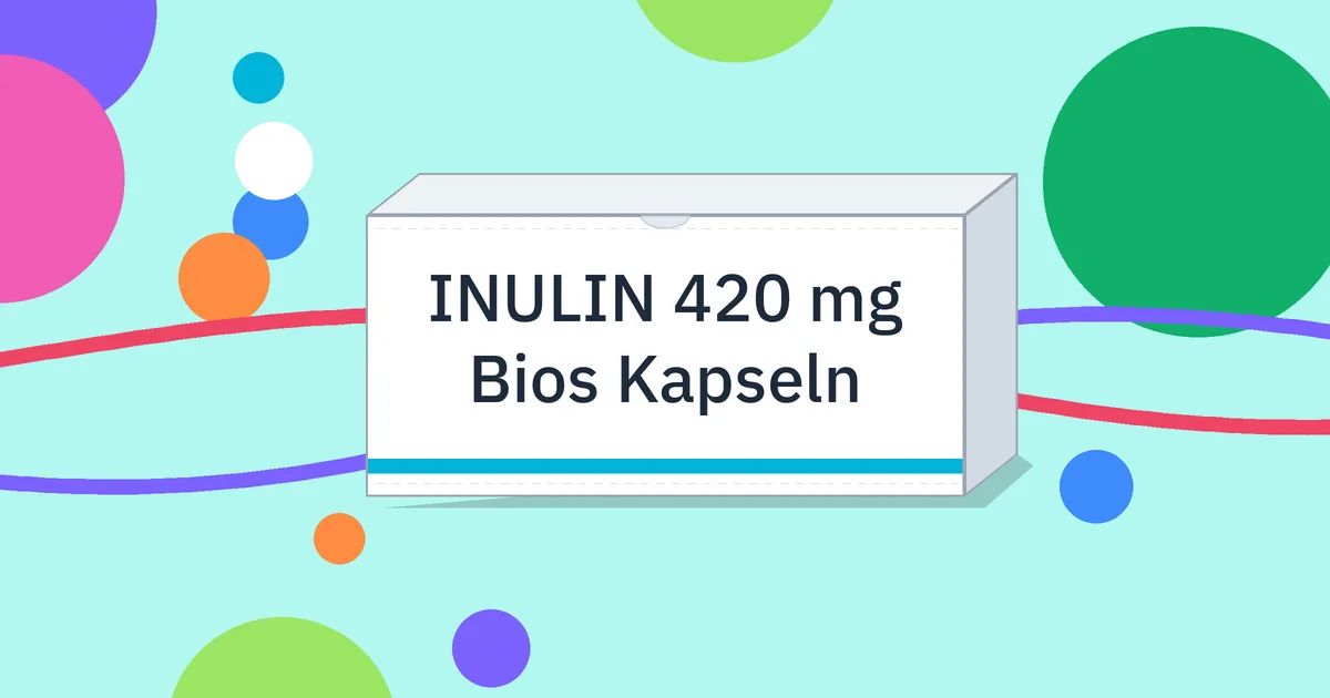 Symbolbild: Packung mit der Aufschrift INULIN 420 mg Bios Kapseln (PZN 07594161) – Verfügbarkeit und Bezug in Apotheken in Frankfurt am Main