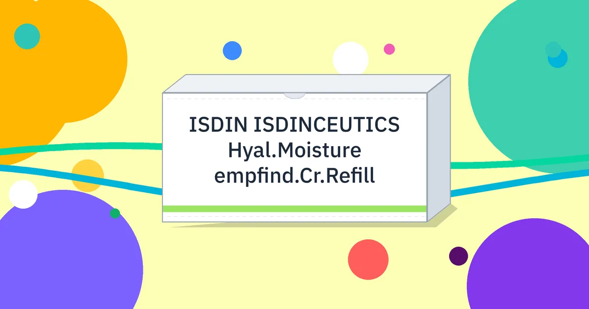 Symbolbild: Packung mit der Aufschrift ISDIN ISDINCEUTICS Hyal.Moisture empfind.Cr.Refill (PZN 18062237) – Verfügbarkeit und Bezug in Apotheken in Frankfurt am Main