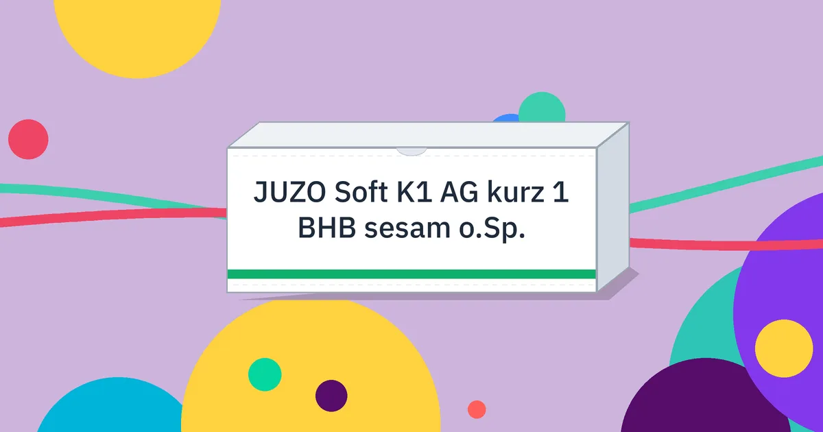 Symbolbild: Packung mit der Aufschrift JUZO Soft K1 AG kurz 1 BHB sesam o.Sp. (PZN 14822817) – Verfügbarkeit und Bezug in Apotheken in Frankfurt am Main