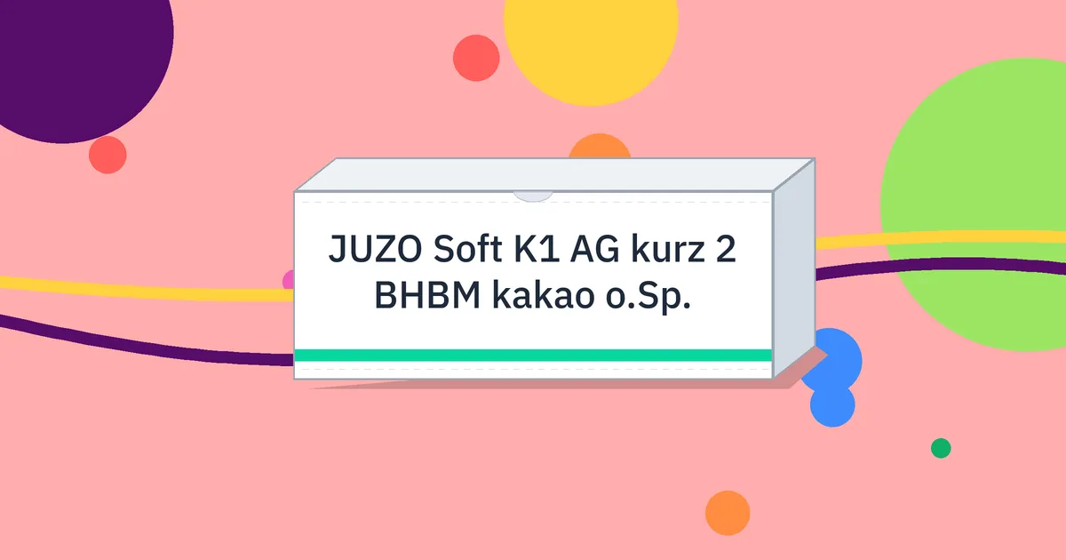 Symbolbild: Packung mit der Aufschrift JUZO Soft K1 AG kurz 2 BHBM kakao o.Sp. (PZN 14857945) – Verfügbarkeit und Bezug in Apotheken in Frankfurt am Main