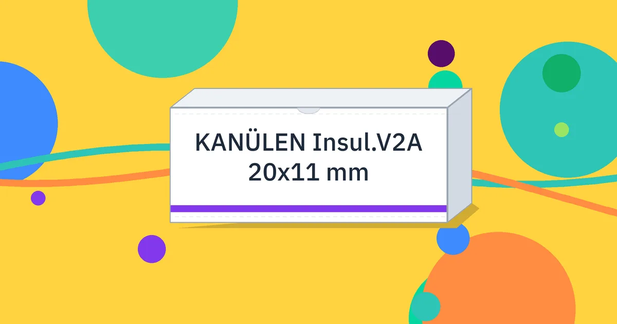 Symbolbild: Packung mit der Aufschrift KANÜLEN Insul.V2A 20x11 mm (PZN 01728732) – Verfügbarkeit und Bezug in Apotheken in Frankfurt am Main