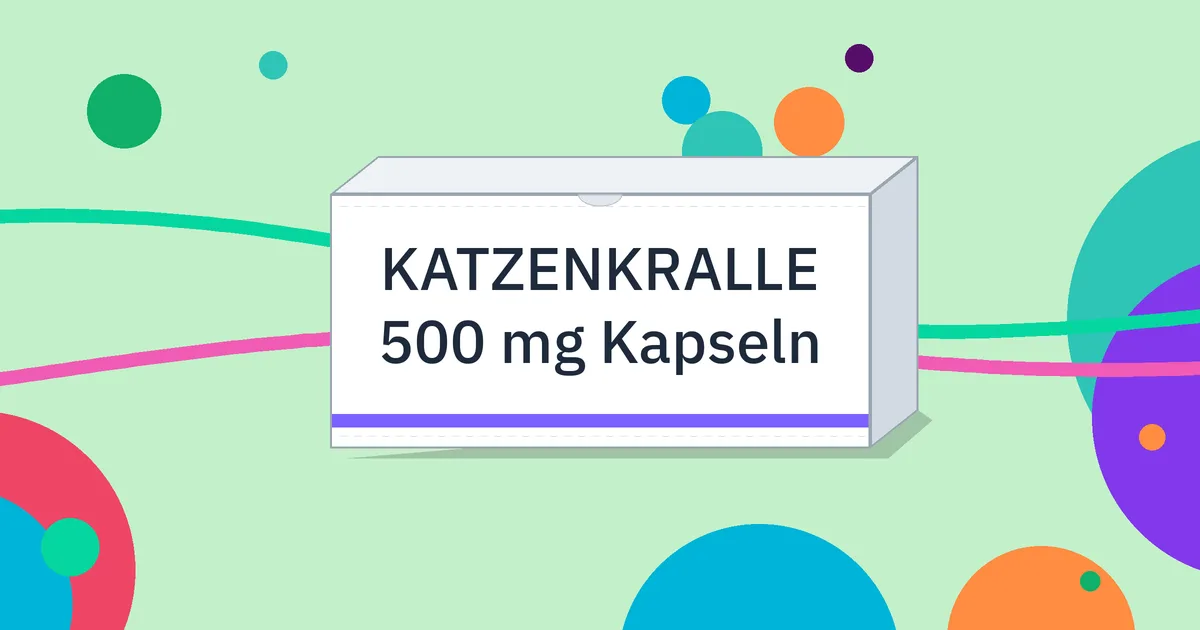 Symbolbild: Packung mit der Aufschrift KATZENKRALLE 500 mg Kapseln (PZN 12659106) – Verfügbarkeit und Bezug in Apotheken in Frankfurt am Main