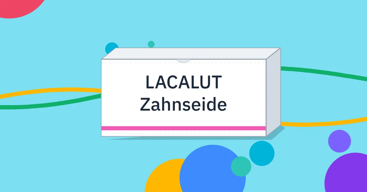 Symbolbild: Packung mit der Aufschrift LACALUT Zahnseide (PZN 11038885) – Verfügbarkeit und Bezug in Apotheken in Frankfurt am Main