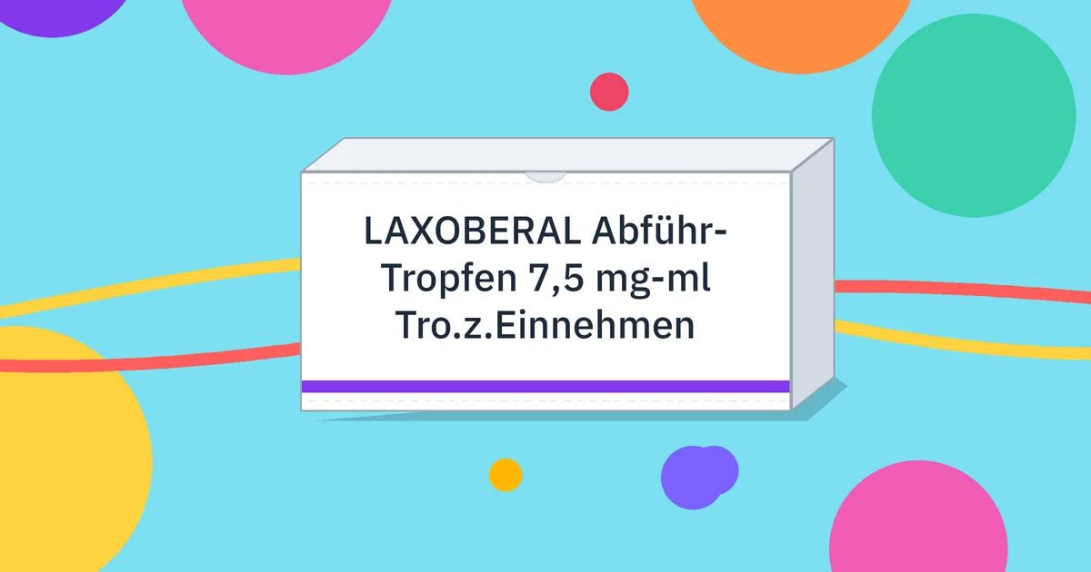 Symbolbild: Packung mit der Aufschrift LAXOBERAL Abführ-Tropfen 7,5 mg-ml Tro.z.Einnehmen (PZN 19170911) – Verfügbarkeit und Bezug in Apotheken in Frankfurt am Main