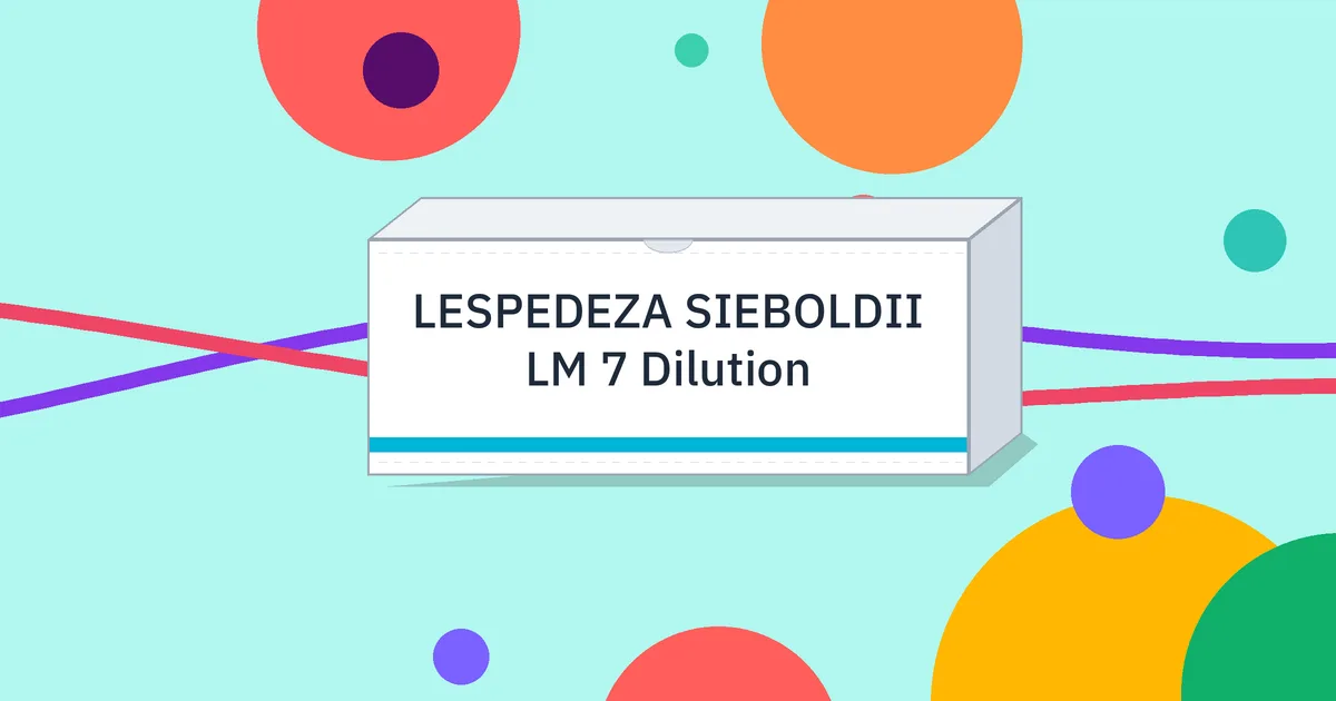 Symbolbild: Packung mit der Aufschrift LESPEDEZA SIEBOLDII LM 7 Dilution (PZN 13527714) – Verfügbarkeit und Bezug in Apotheken in Frankfurt am Main