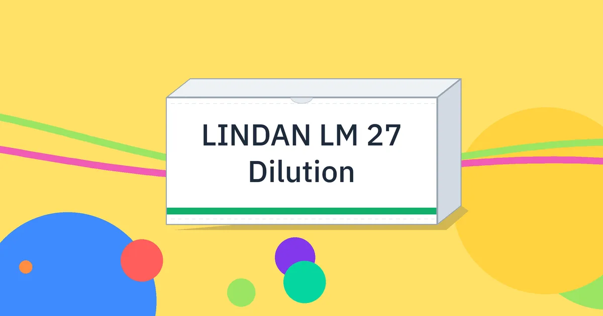 Symbolbild: Packung mit der Aufschrift LINDAN LM 27 Dilution (PZN 13529825) – Verfügbarkeit und Bezug in Apotheken in Frankfurt am Main