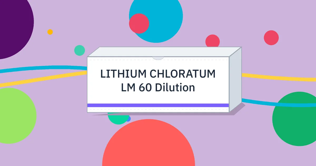 Symbolbild: Packung mit der Aufschrift LITHIUM CHLORATUM LM 60 Dilution (PZN 12932275) – Verfügbarkeit und Bezug in Apotheken in Frankfurt am Main