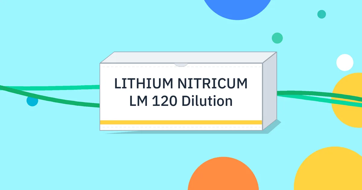Symbolbild: Packung mit der Aufschrift LITHIUM NITRICUM LM 120 Dilution (PZN 12932772) – Verfügbarkeit und Bezug in Apotheken in Frankfurt am Main