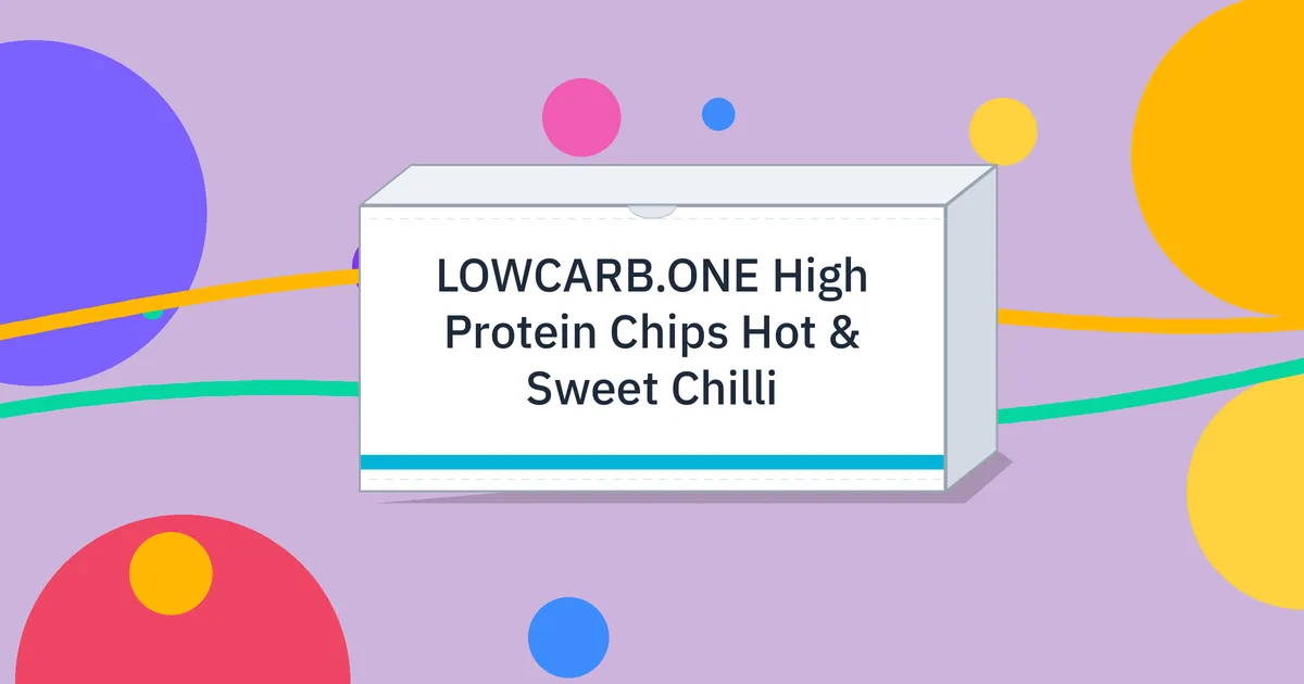 Symbolbild: Packung mit der Aufschrift LOWCARB.ONE High Protein Chips Hot & Sweet Chilli (PZN 13923634) – Verfügbarkeit und Bezug in Apotheken in Frankfurt am Main