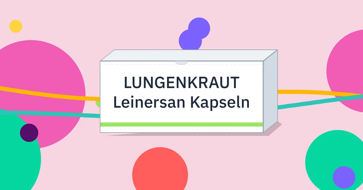 Symbolbild: Packung mit der Aufschrift LUNGENKRAUT Leinersan Kapseln (PZN 19765030) – Verfügbarkeit und Bezug in Apotheken in Frankfurt am Main