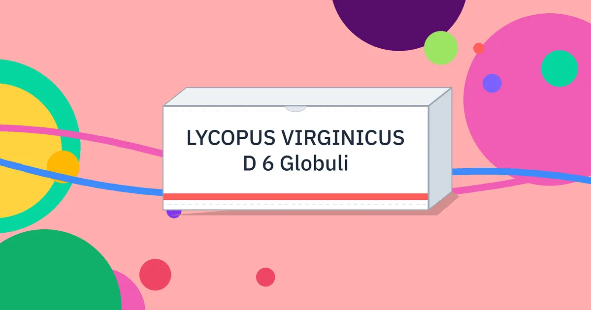 Symbolbild: Packung mit der Aufschrift LYCOPUS VIRGINICUS D 6 Globuli (PZN 04225569) – Verfügbarkeit und Bezug in Apotheken in Frankfurt am Main