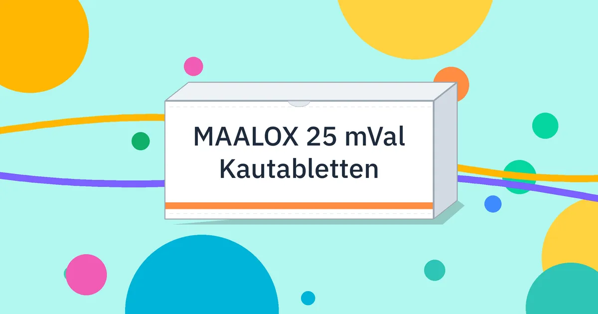 Symbolbild: Packung mit der Aufschrift MAALOX 25 mVal Kautabletten (PZN 00246681) – Verfügbarkeit und Bezug in Apotheken in Frankfurt am Main