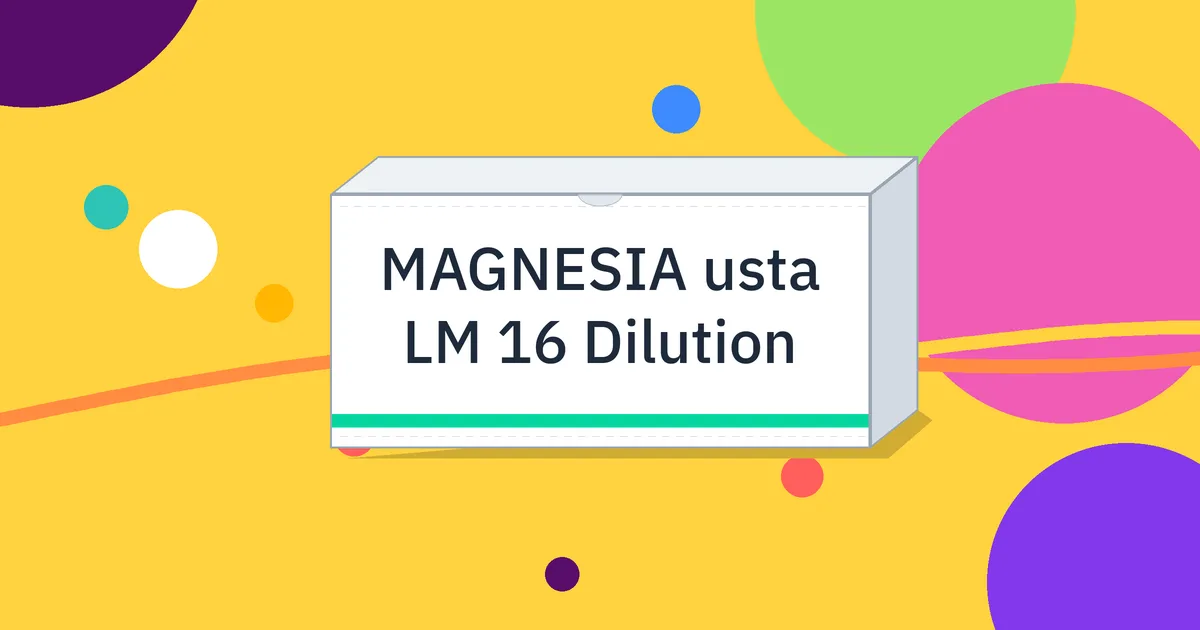 Symbolbild: Packung mit der Aufschrift MAGNESIA usta LM 16 Dilution (PZN 13538994) – Verfügbarkeit und Bezug in Apotheken in Frankfurt am Main