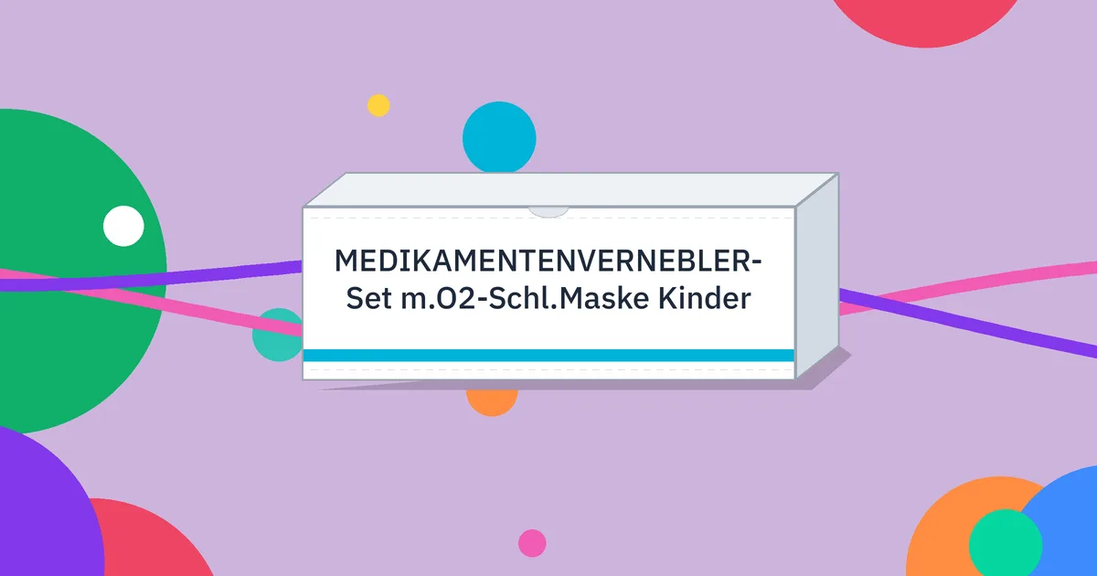 Symbolbild: Packung mit der Aufschrift MEDIKAMENTENVERNEBLER-Set m.O2-Schl.Maske Kinder (PZN 19119525) – Verfügbarkeit und Bezug in Apotheken in Frankfurt am Main