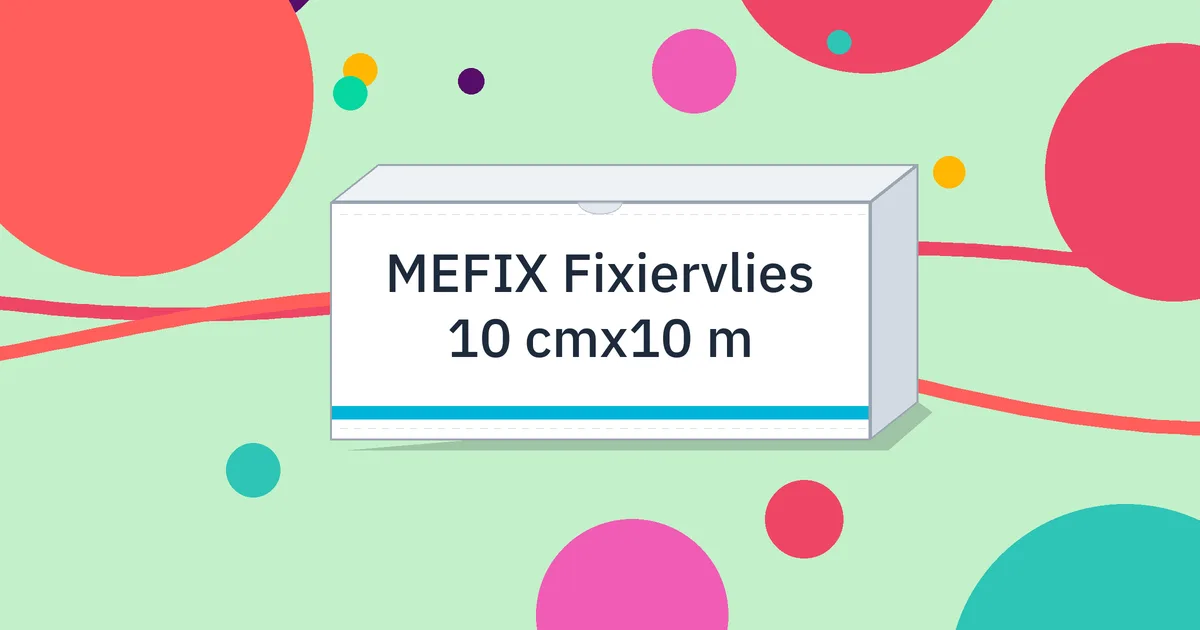 Symbolbild: Packung mit der Aufschrift MEFIX Fixiervlies 10 cmx10 m (PZN 17832302) – Verfügbarkeit und Bezug in Apotheken in Frankfurt am Main
