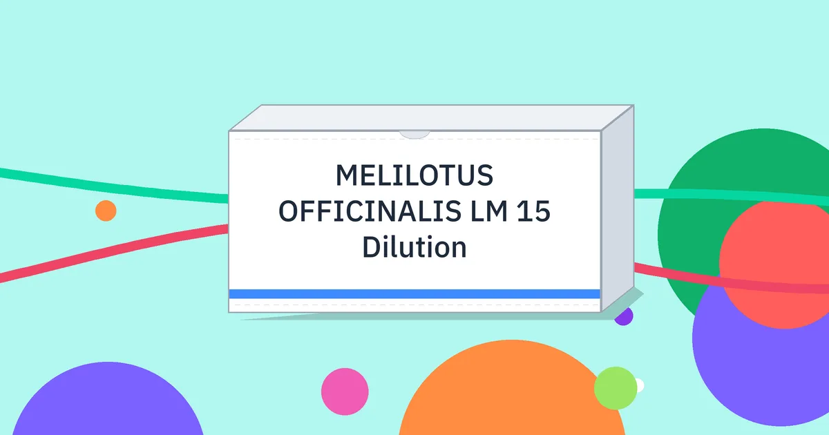 Symbolbild: Packung mit der Aufschrift MELILOTUS OFFICINALIS LM 15 Dilution (PZN 13602870) – Verfügbarkeit und Bezug in Apotheken in Frankfurt am Main